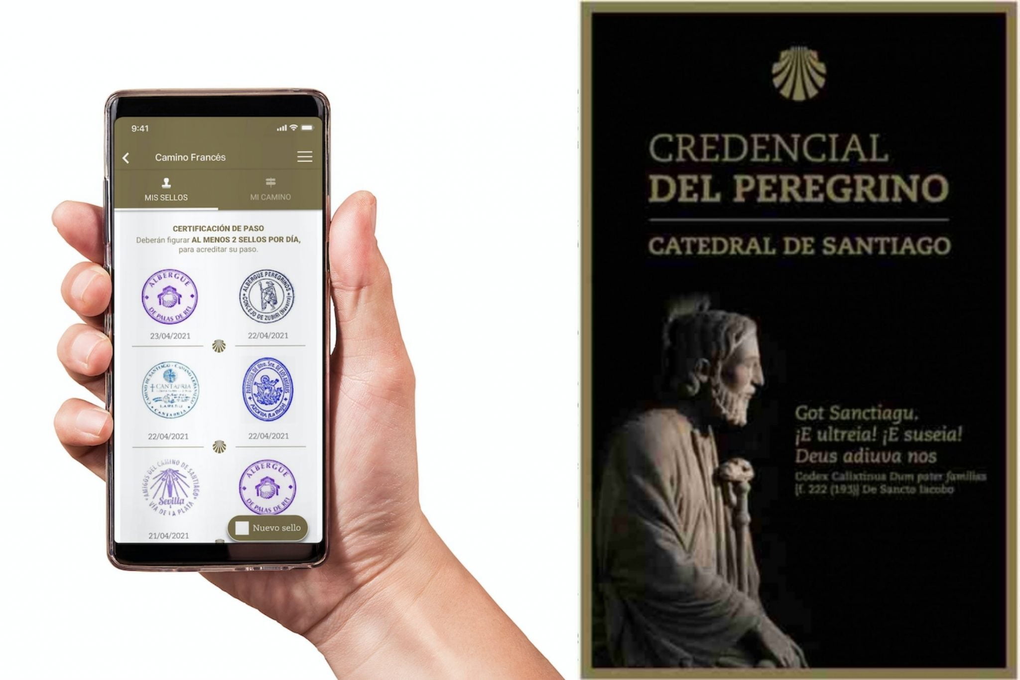 What is the Camino pilgrim passport or Credencial?