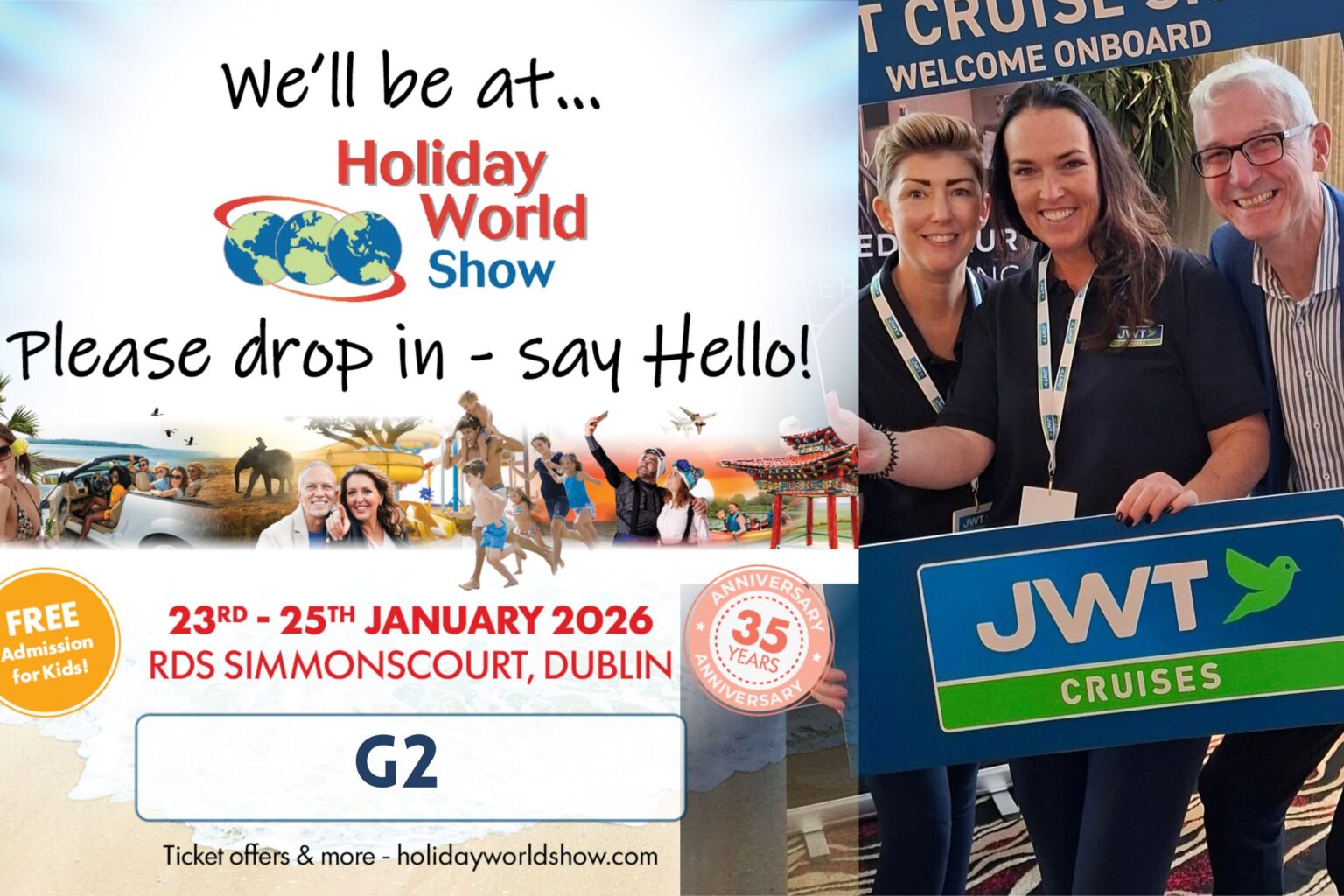 JWT Travel at Holiday World Show - JWT Travel